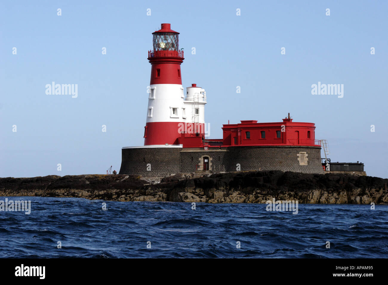 Longstone Lighthouse on the Farne Islands off the coast of ...