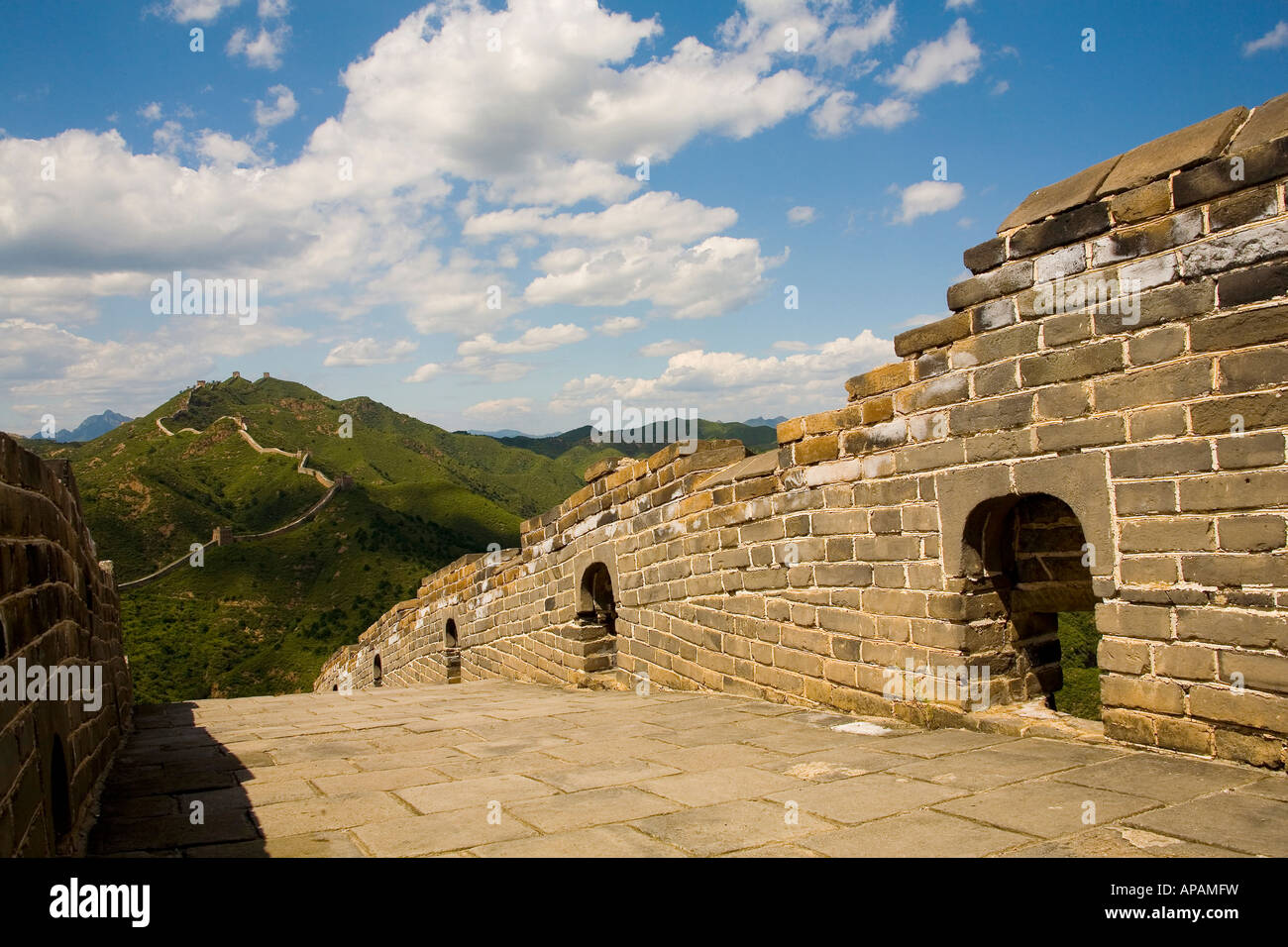 View of Simatai Great Wall Stock Photo - Alamy
