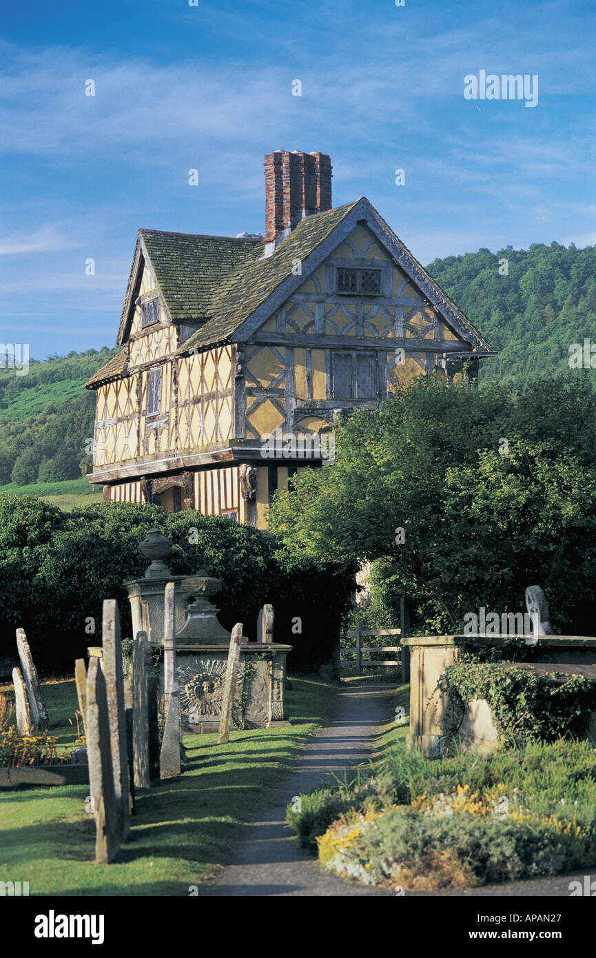 Stokesay Castle Gatehouse Shropshire UK Stock Photo - Alamy
