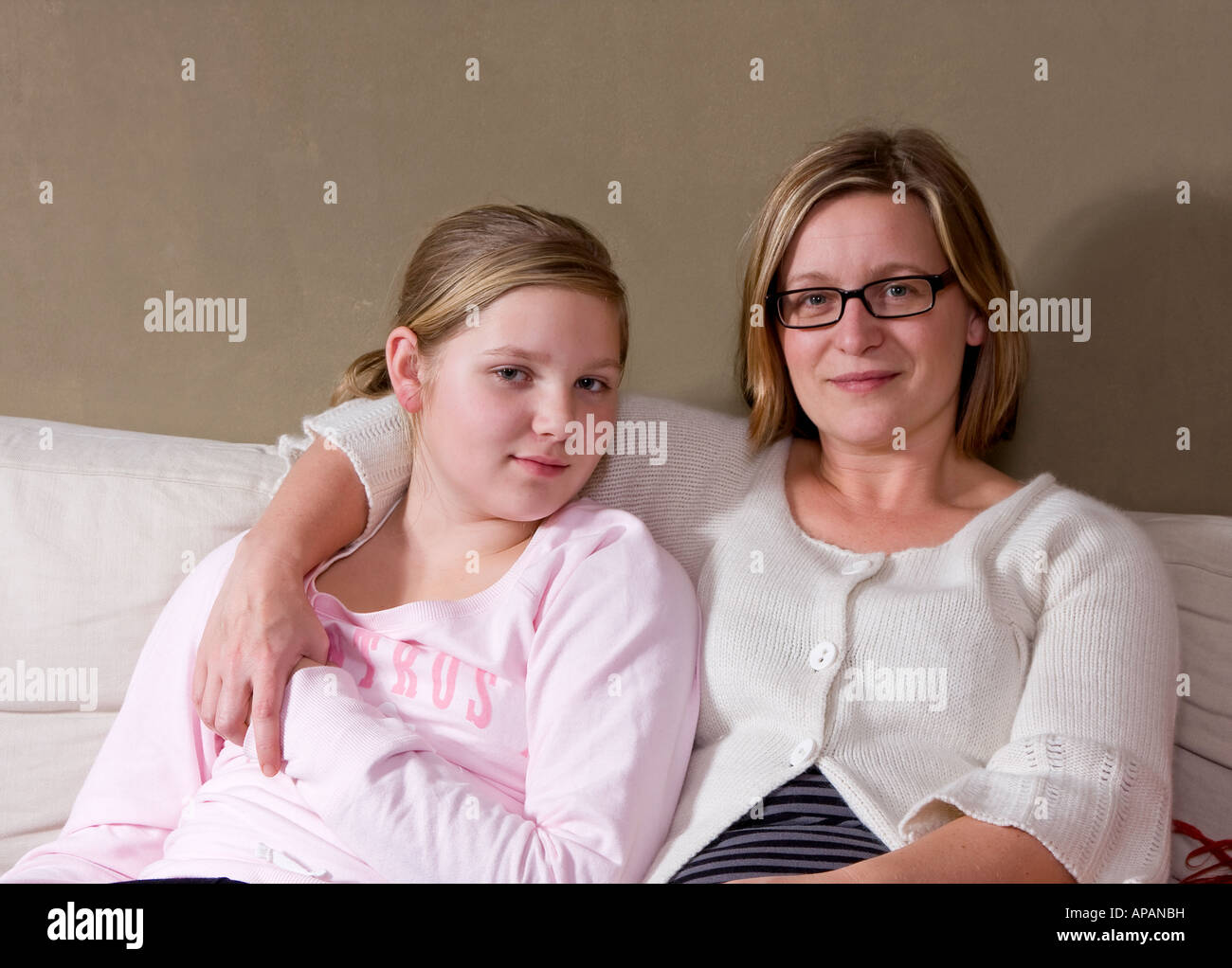 Confident mother and daughter Stock Photo - Alamy