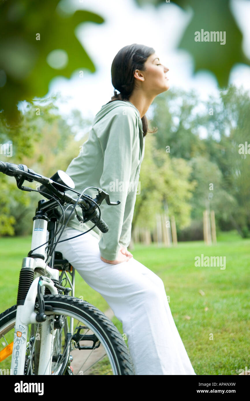woman taking a break Stock Photo - Alamy
