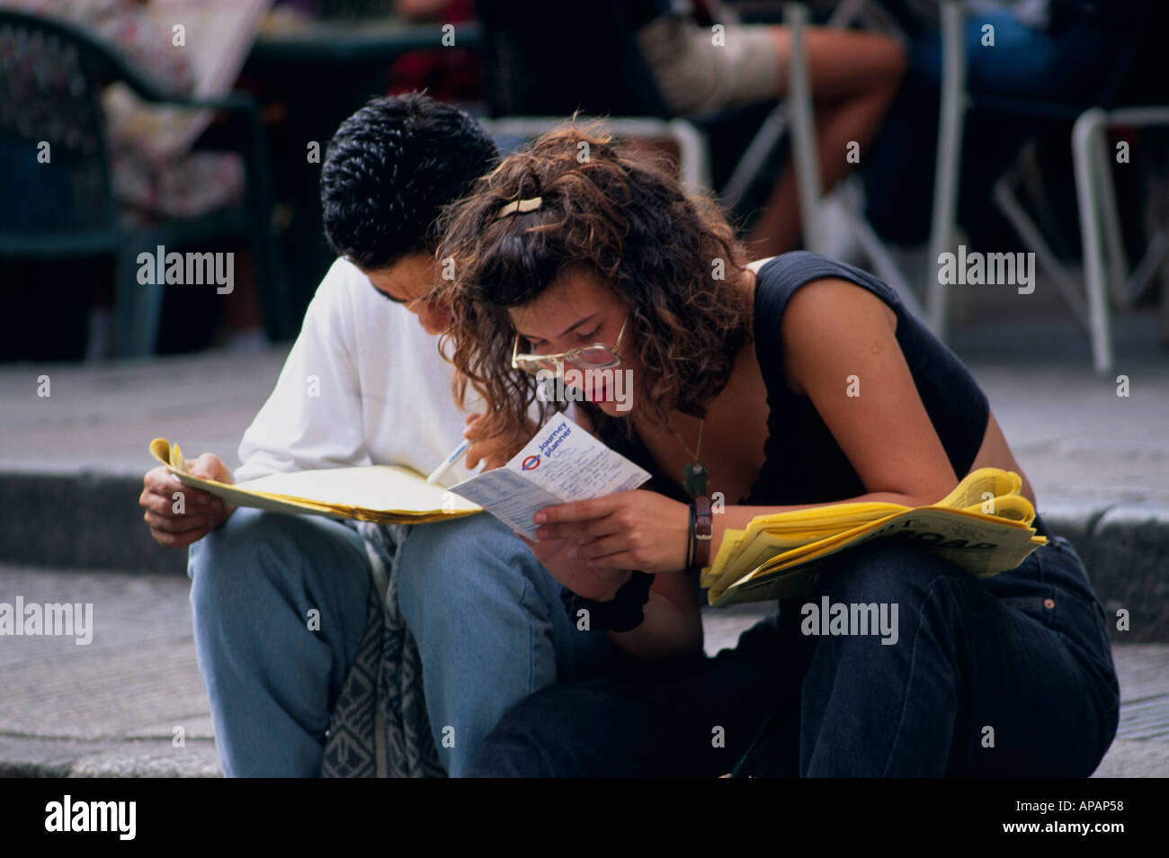 Tourists Map Reading London U K Europe Stock Photo - Alamy
