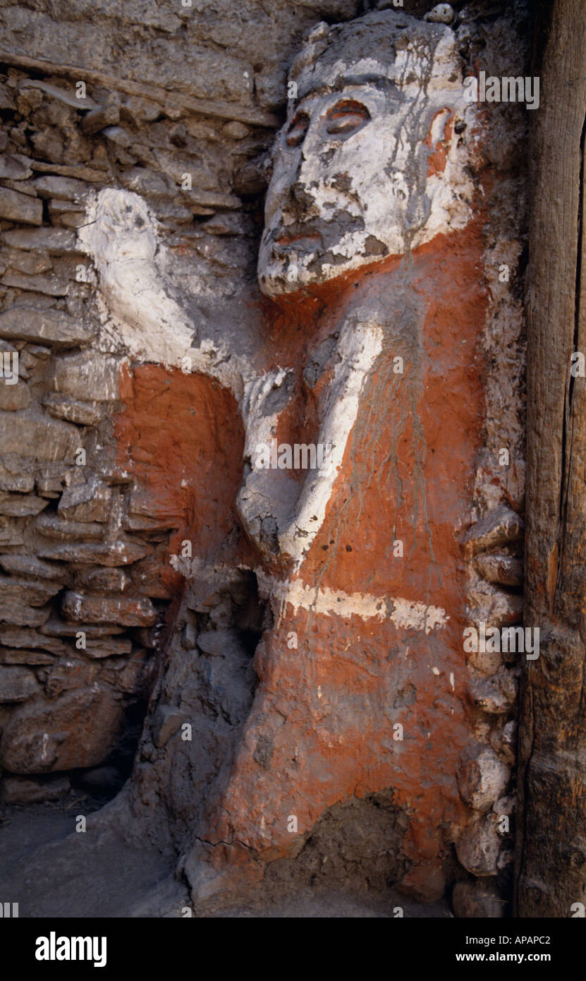 Ancient Statue Bon Religion Jharkot Annapurna Himalayas Nepal Asia ...