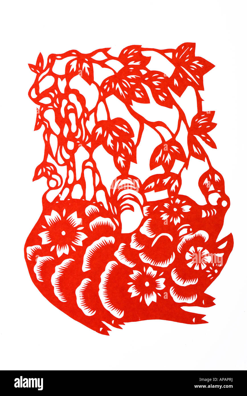 Chinese calligraphy paper Cut Out Stock Images & Pictures - Alamy