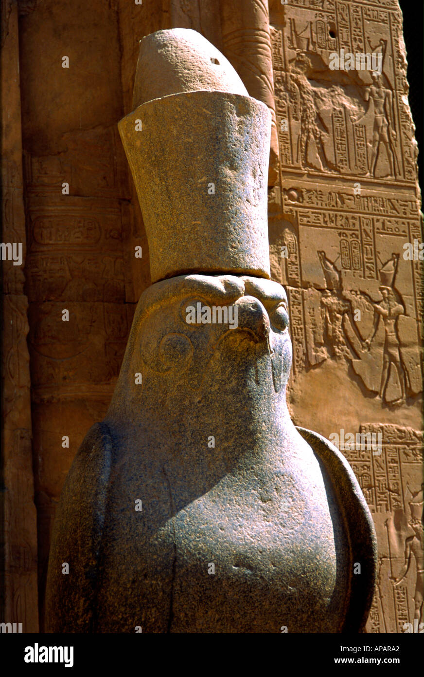 Horus Statue at Edfu Temple Stock Photo - Alamy