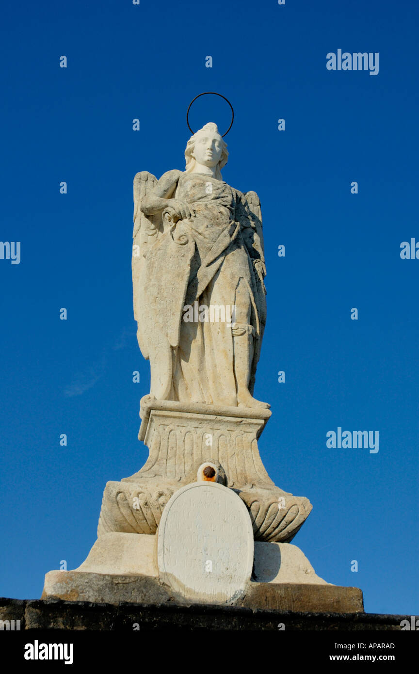 Spain Andalusia Cordoba Statue Of San Rafael Patron Saint Of The City ...