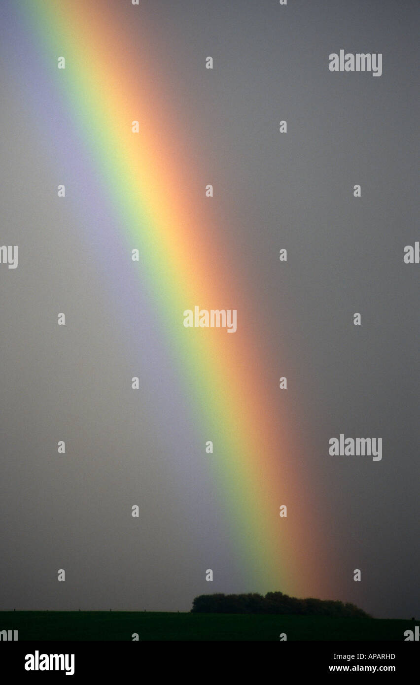 Rainbow in the Cotswolds, Gloucestershire, England, UK Stock Photo - Alamy