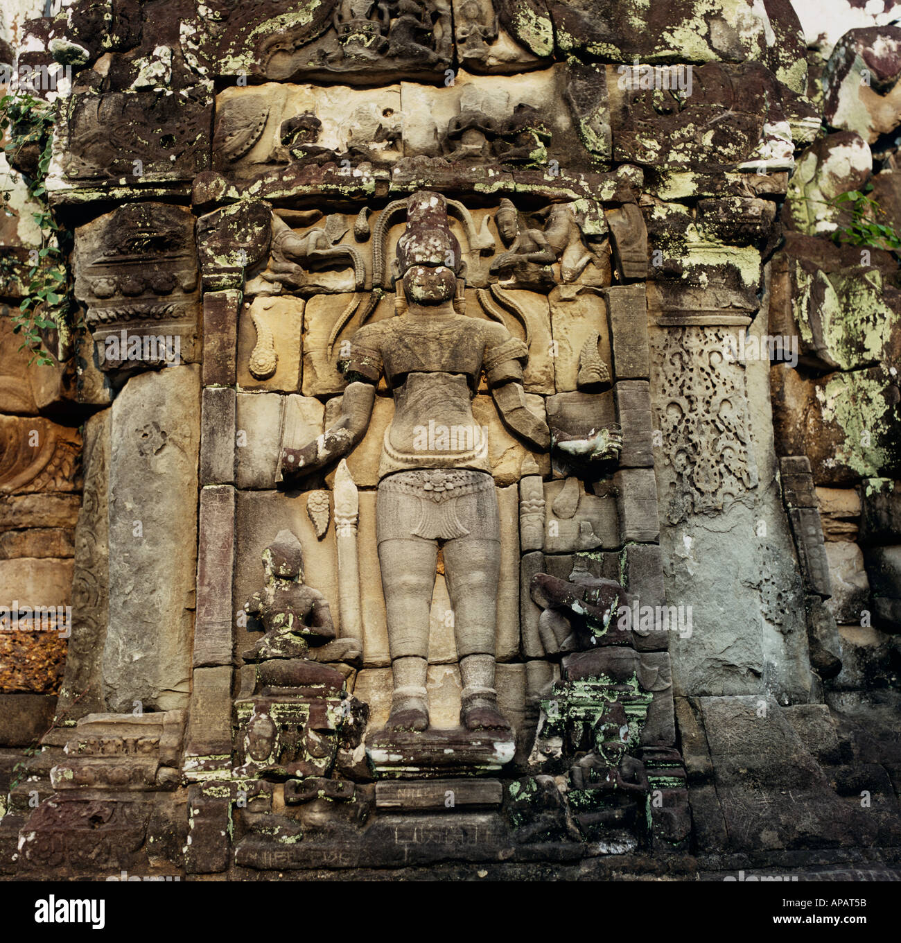 Rock Sculpture Angkor Wat Cambodia South East Asia Stock Photo - Alamy