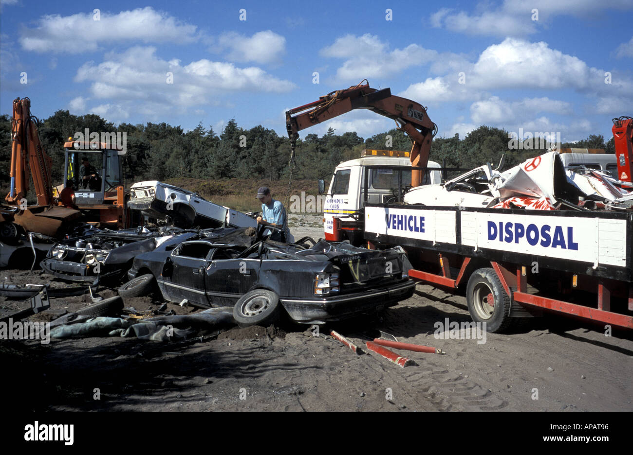 Burnt out lorry hi-res stock photography and images - Alamy