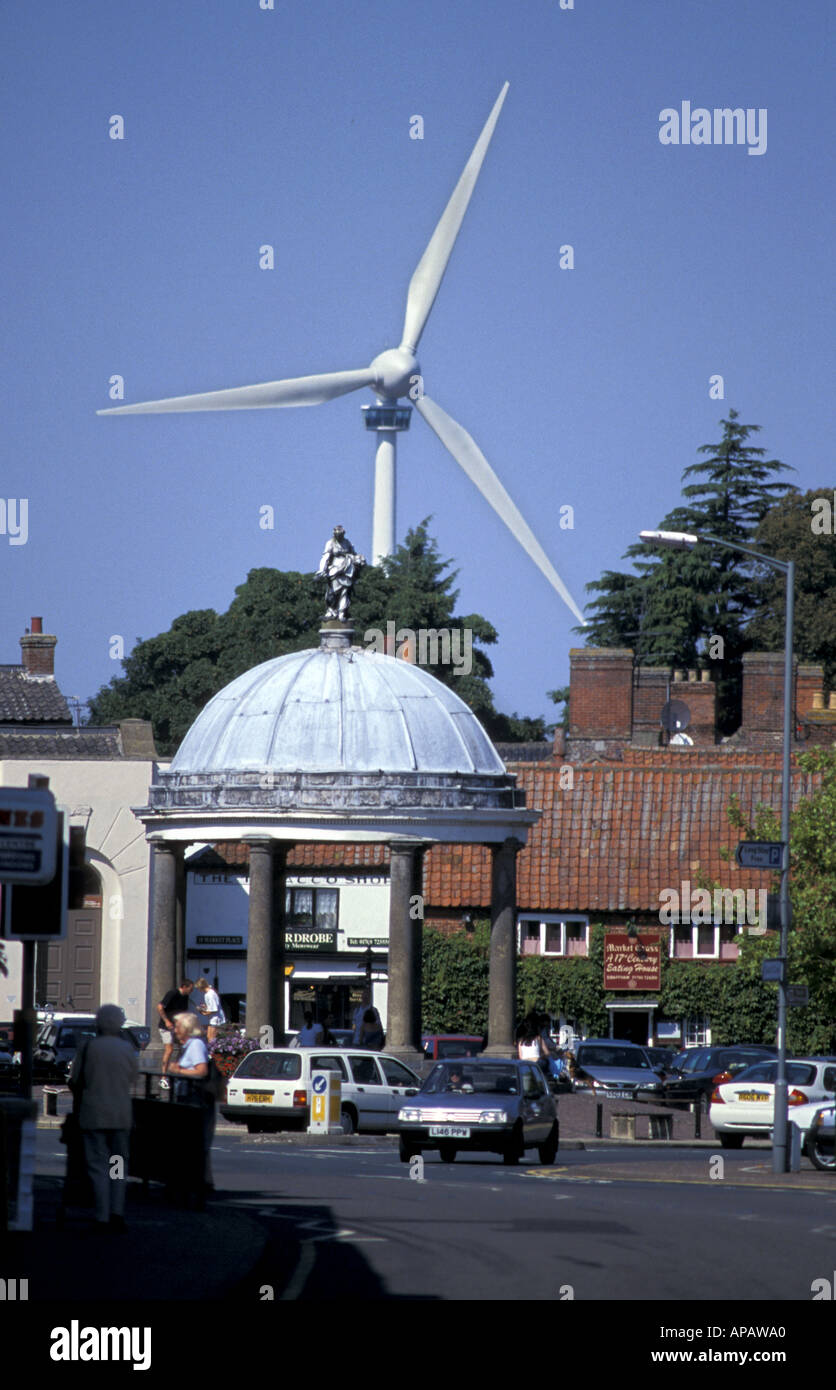 Wind turbine uk village hi-res stock photography and images - Alamy