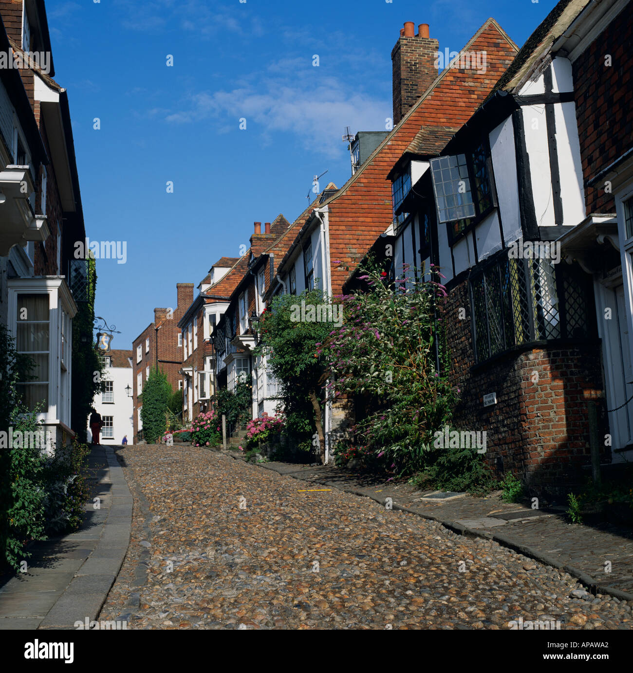 Mermaid Street Rye Sussex England U.K Stock Photo - Alamy