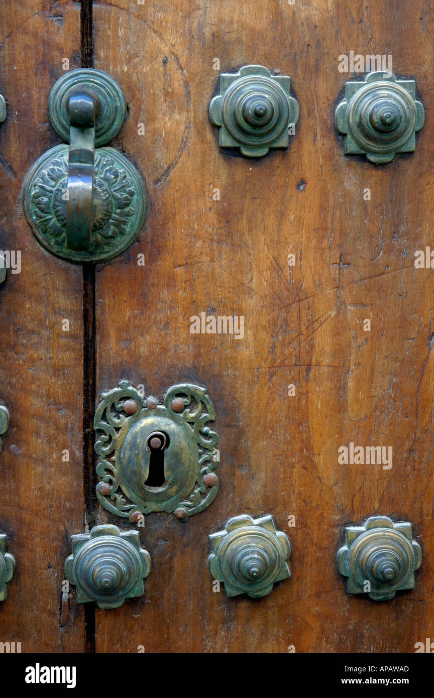 Spain andalusia cordoba typical andalusian style wooden spiked door ...
