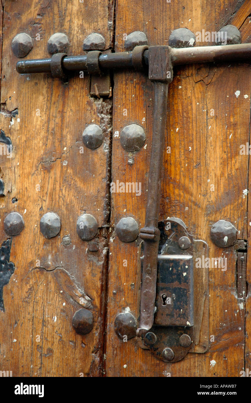 Spain andalusia cordoba typical andalusian style wooden spiked door ...
