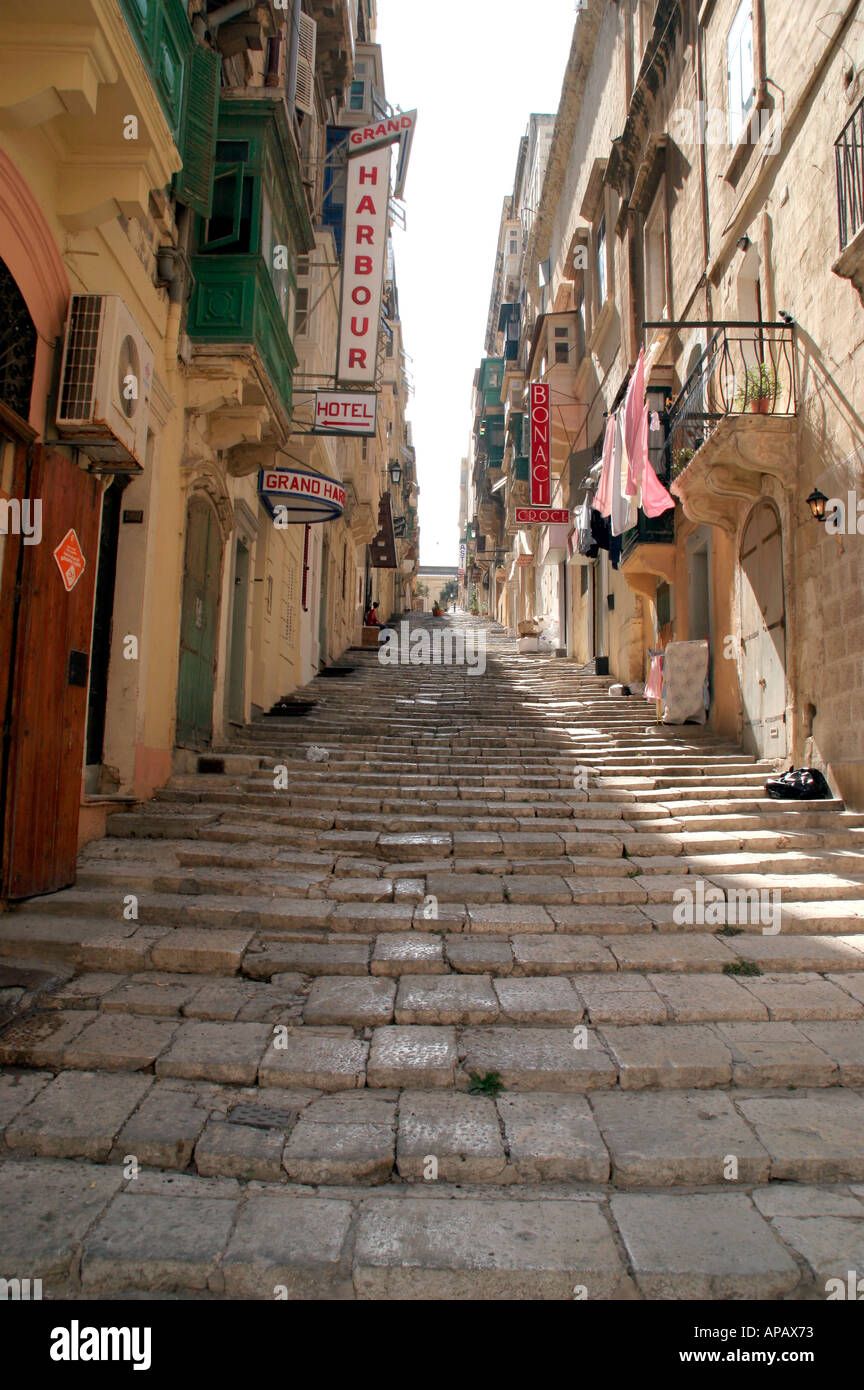 Valletta steps hi-res stock photography and images - Alamy
