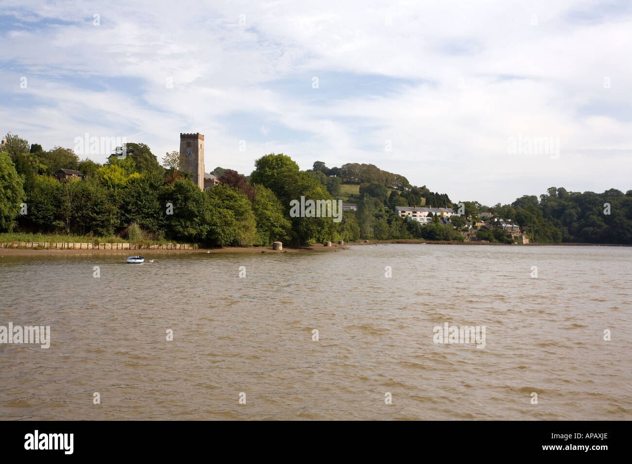 Stoke Gabriel on the river Dart, Devon, England Stock Photo - Alamy
