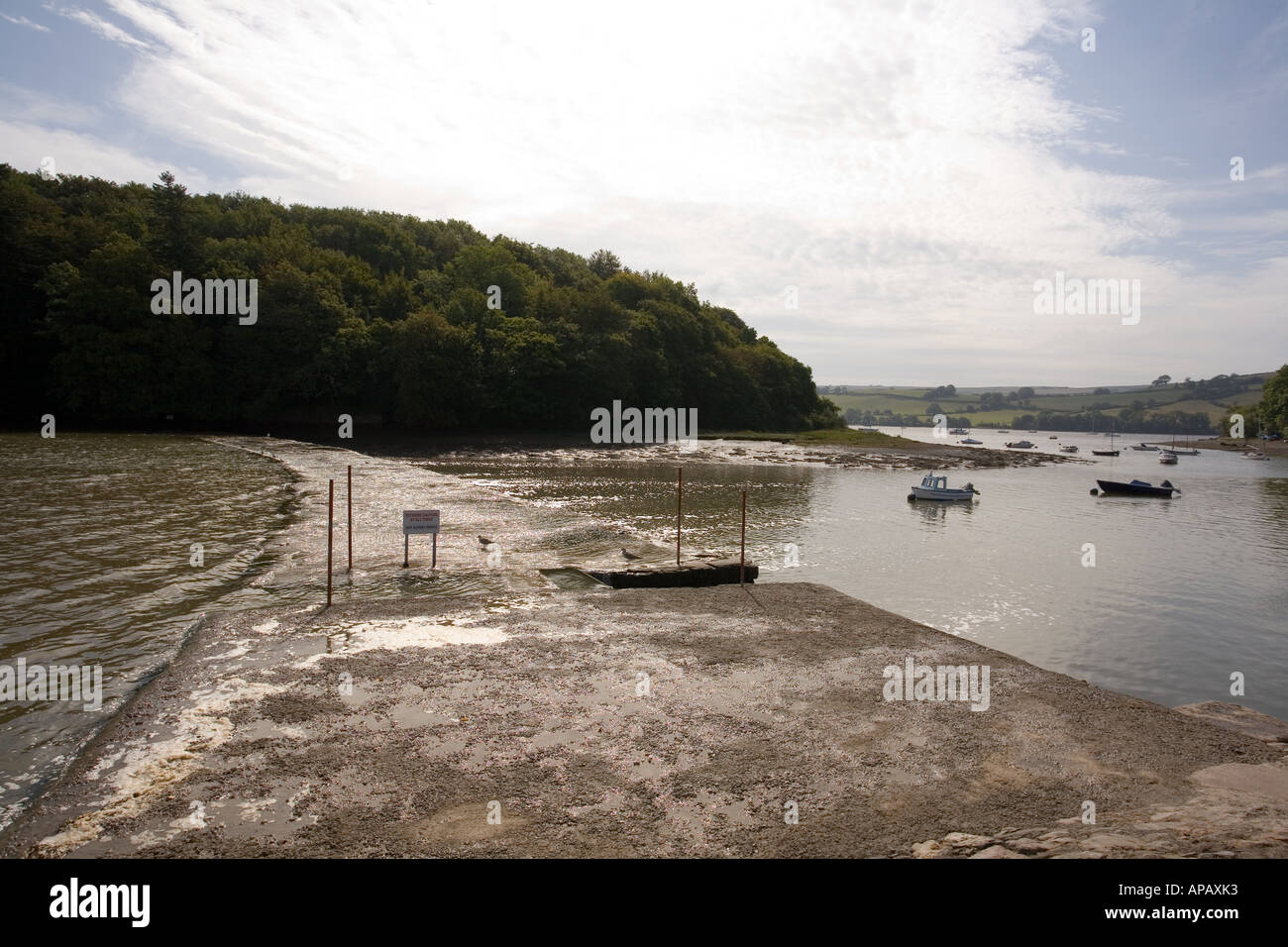 Stoke Gabriel on the river Dart, Devon, England Stock Photo - Alamy