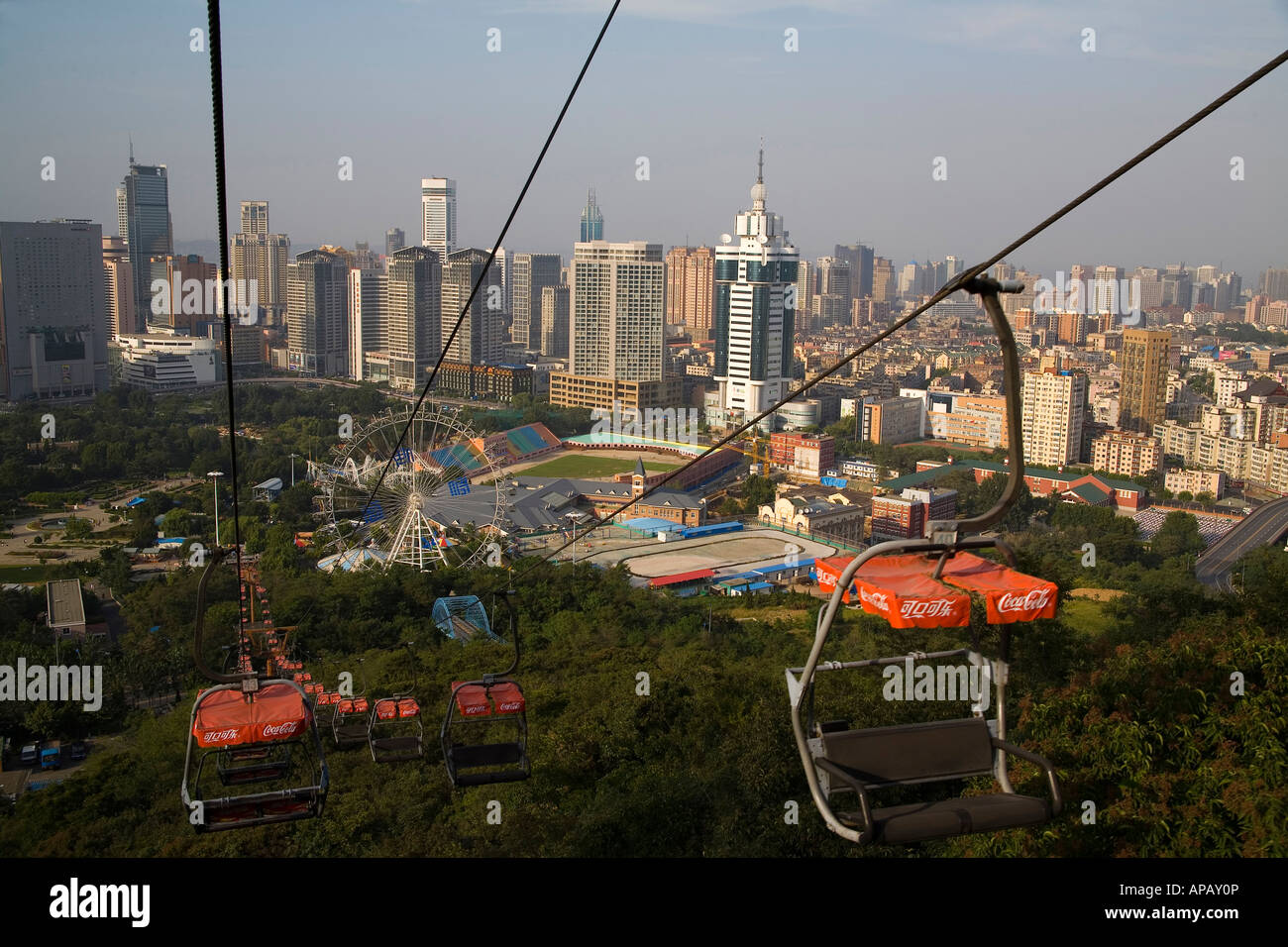 Bird's-eye view of Dalian Stock Photo - Alamy