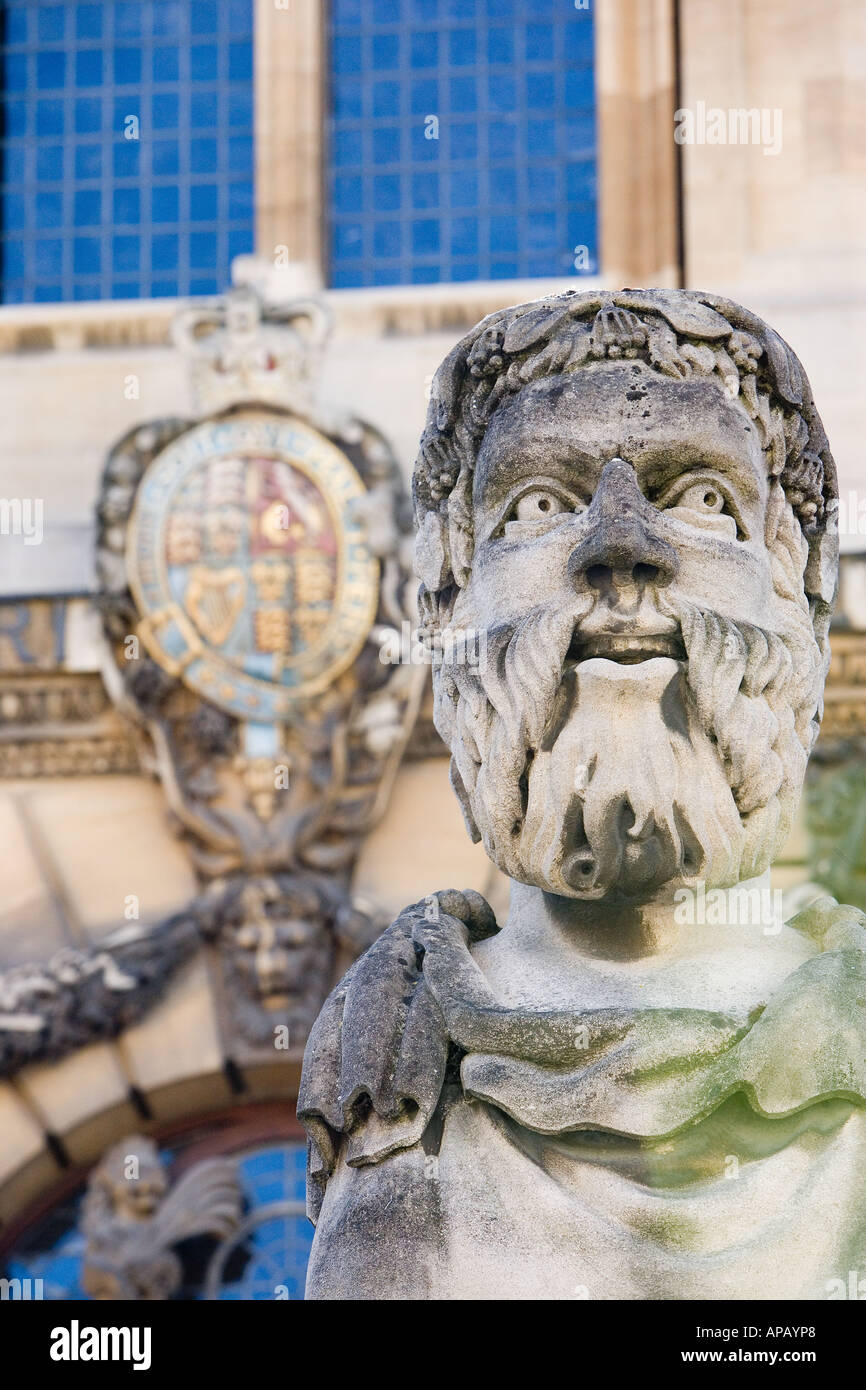 Details of the entrance to the Sheldonian Theatre, Oxford Stock Photo ...