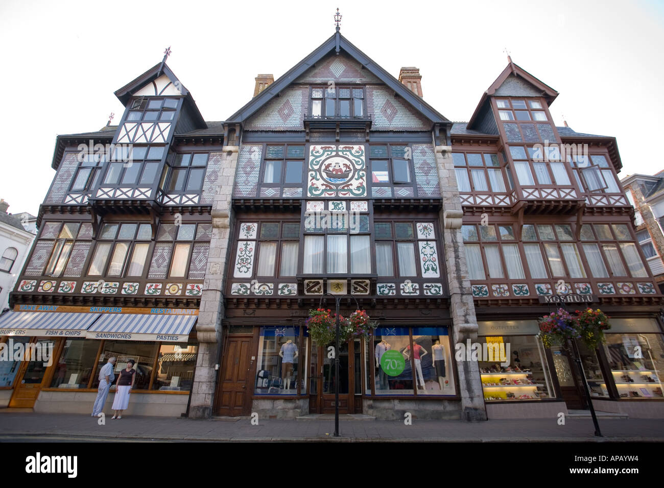 Tudor buildings dartmouth devon england hi-res stock photography and ...