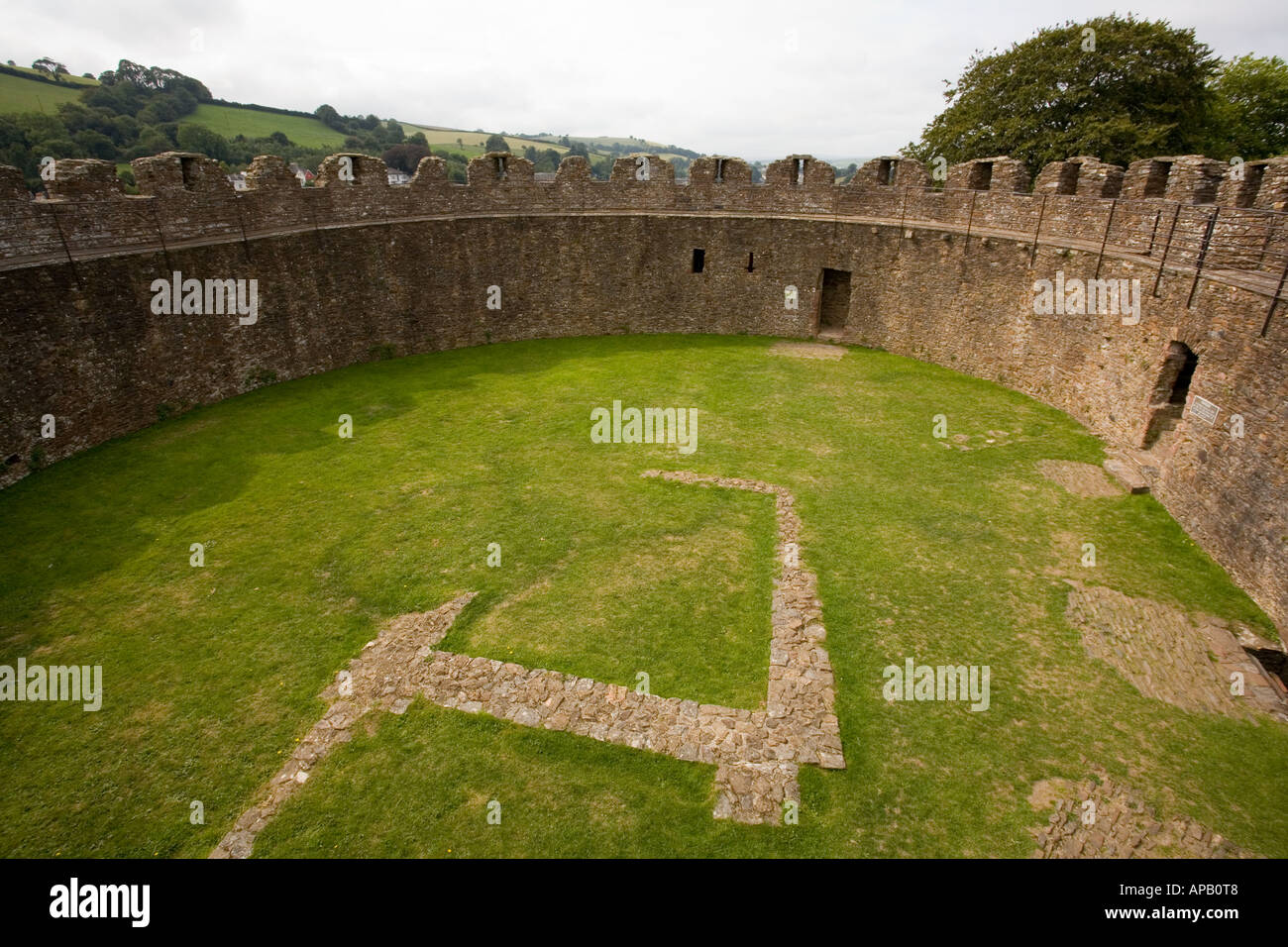 Totnes castle, Devon ,England Stock Photo - Alamy