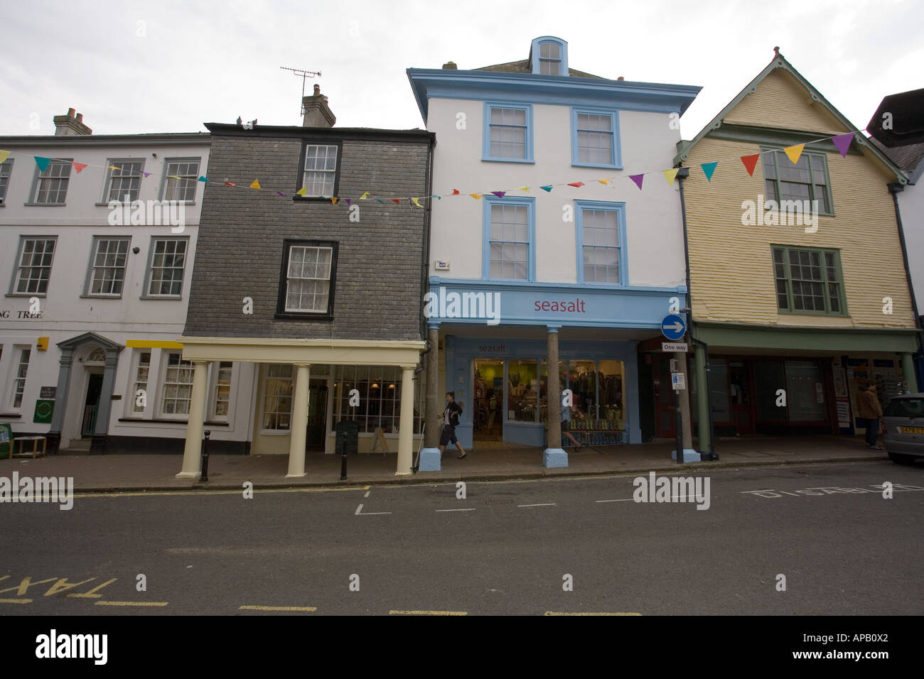 The old market Town of Totnes in Devon, England Stock Photo - Alamy