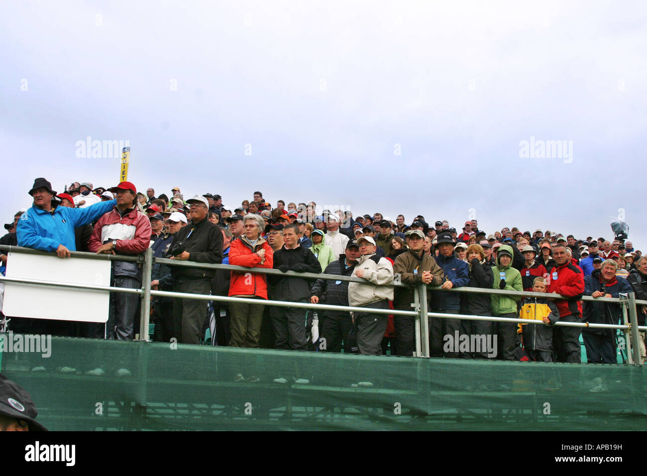 Golf fans at British open golf championship 2007 Carnoustie Stock Photo ...