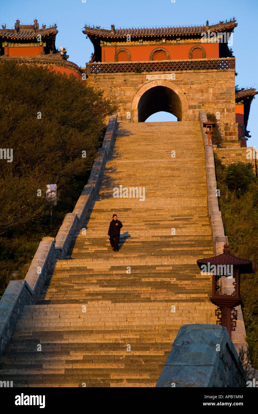 View of Mount Tai Stock Photo - Alamy