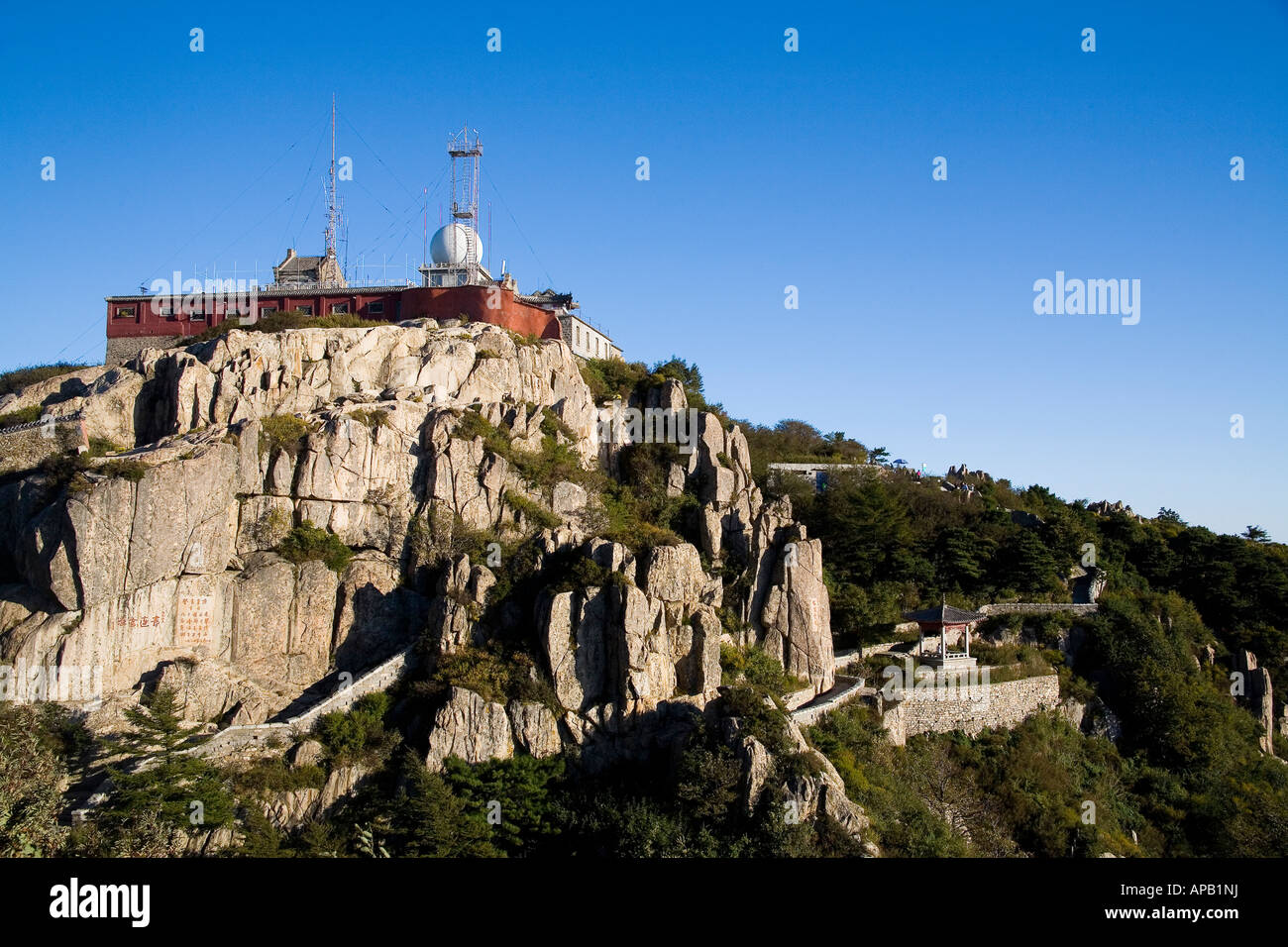View of the Peak of Mount Tai Stock Photo - Alamy