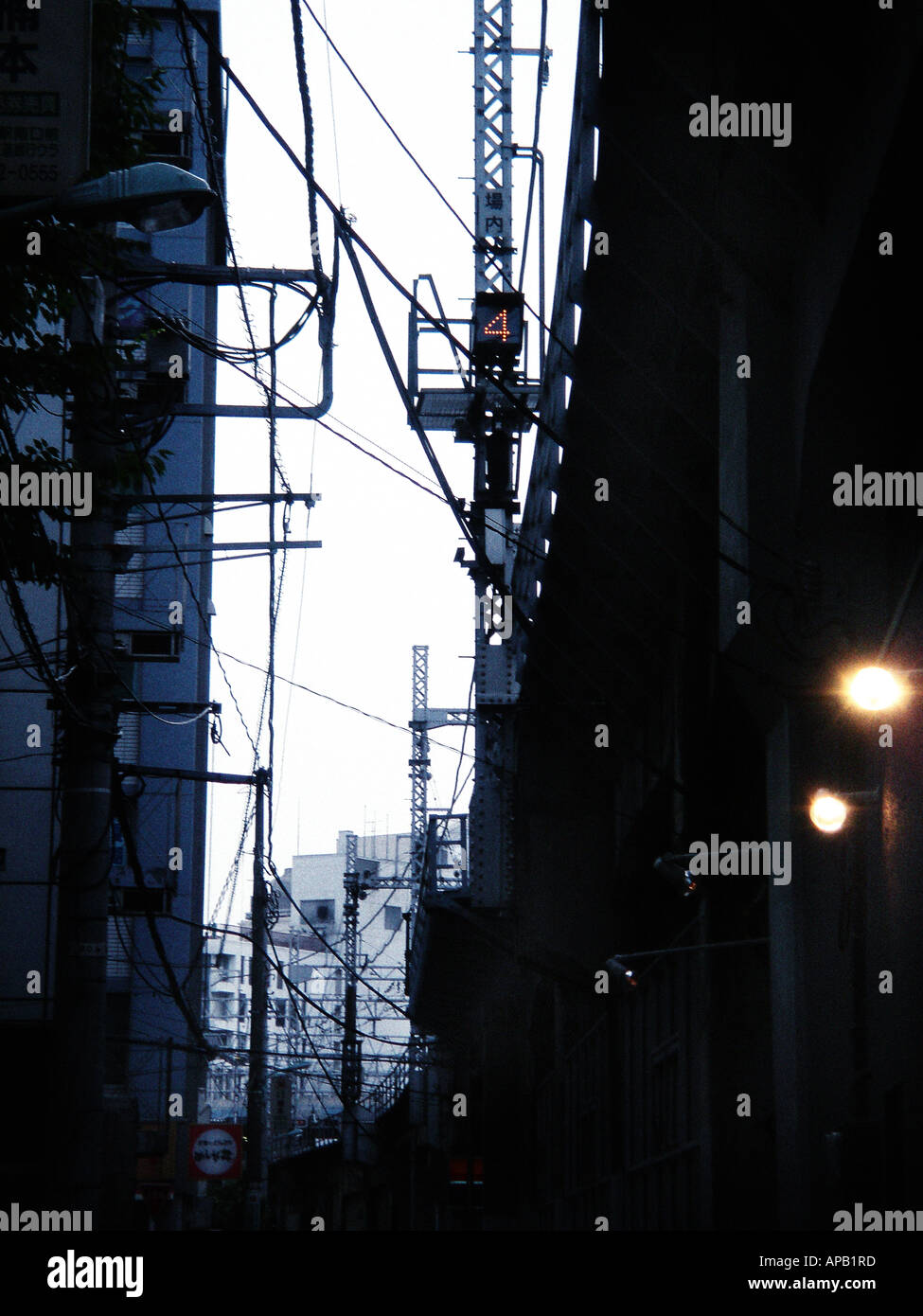 Back street in Tokyo, Japan Stock Photo - Alamy