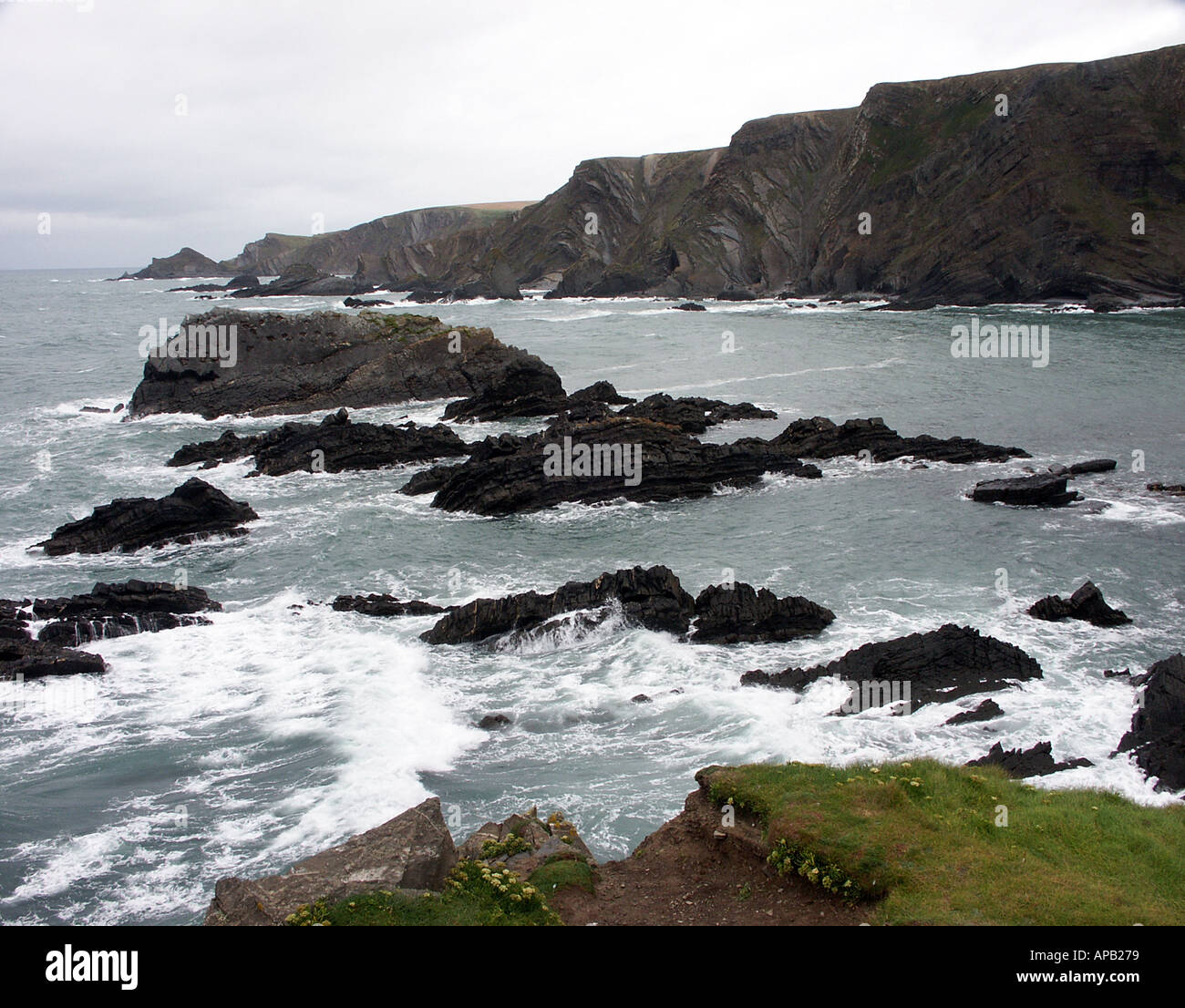 Hartland Quay Devon, England Stock Photo - Alamy