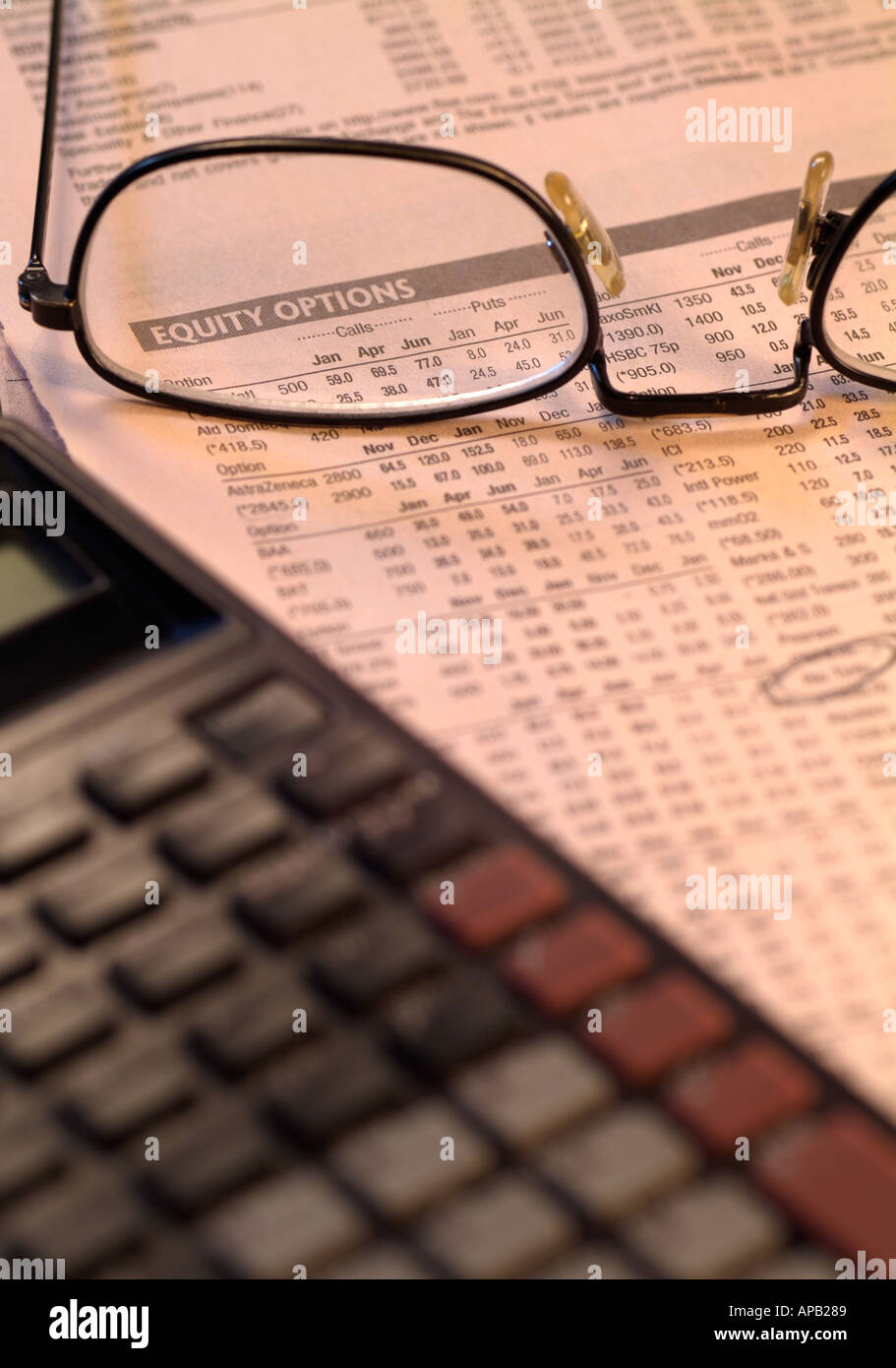 Finance and Investment Image Showing a Financial Paper with a ...