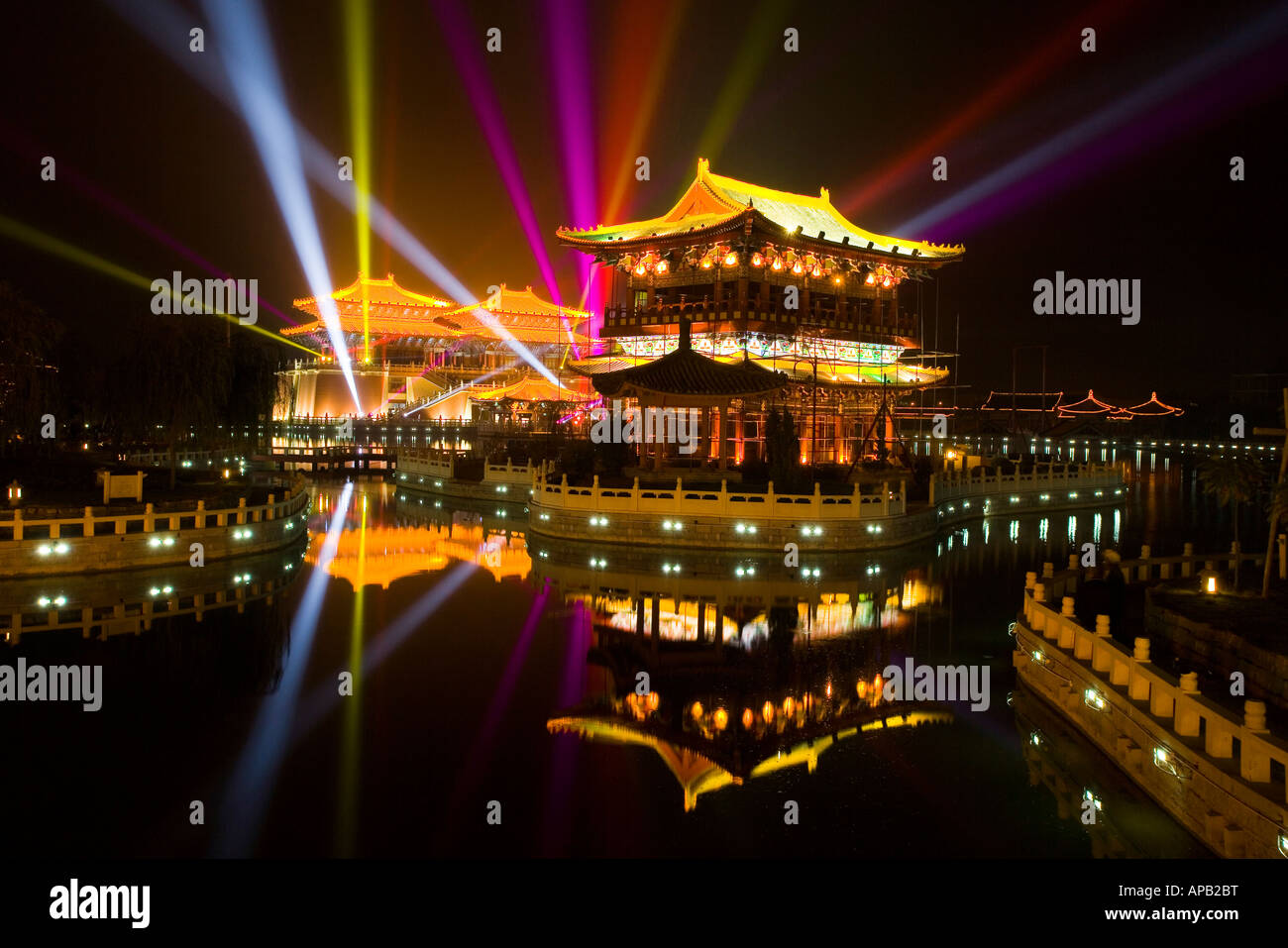 Qingming Riverside Landscape Garden in Kaifeng city Stock Photo - Alamy