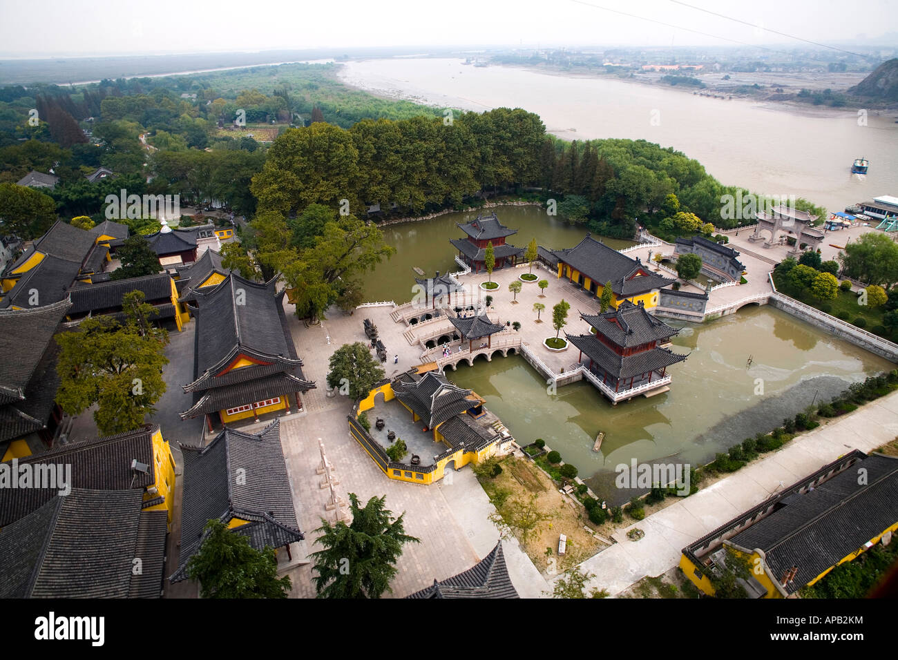 Zhenjiang Jiaoshan Temple of Dinghui Stock Photo - Alamy