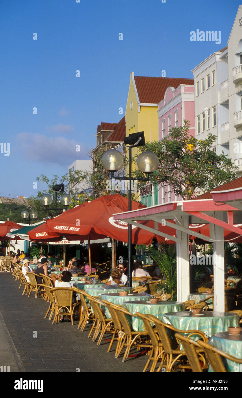 Waterfront restaurant in the Punda district of Willamstad Curaçao ...