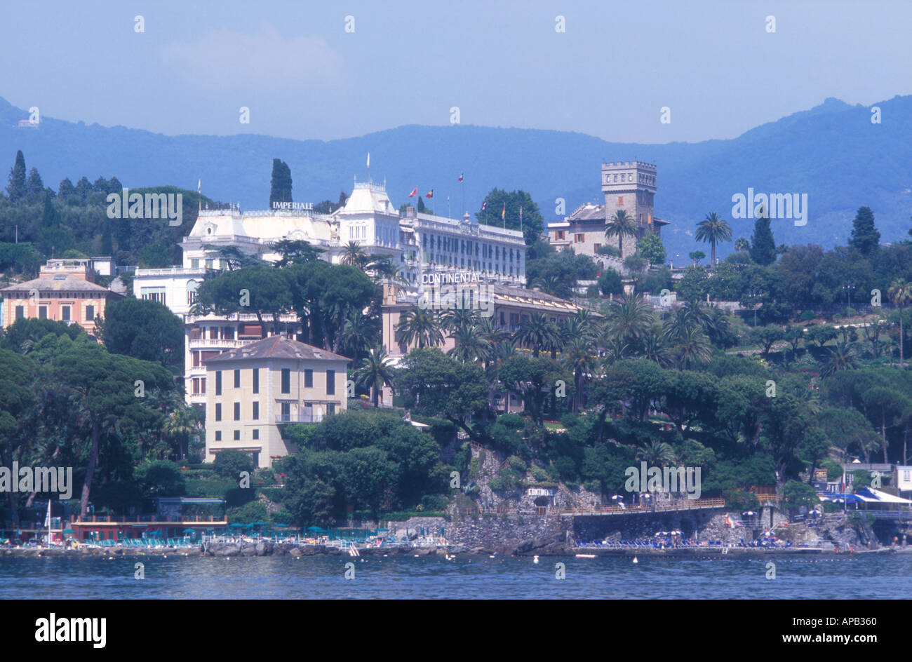 coast and rock beaches with Grand Hotels Rapallo Riviera di Levante ...