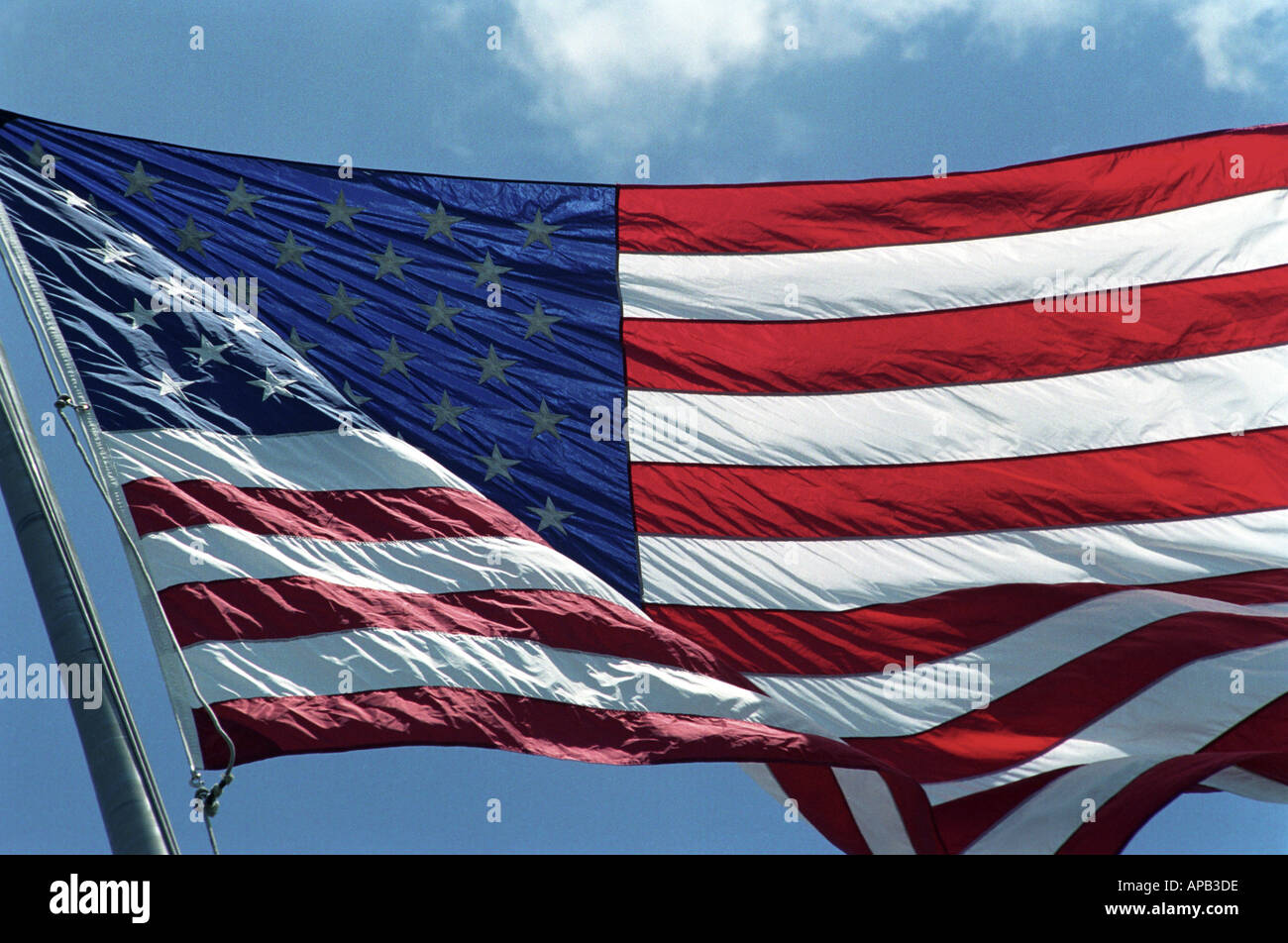 The American stars and stripes flag Stock Photo - Alamy