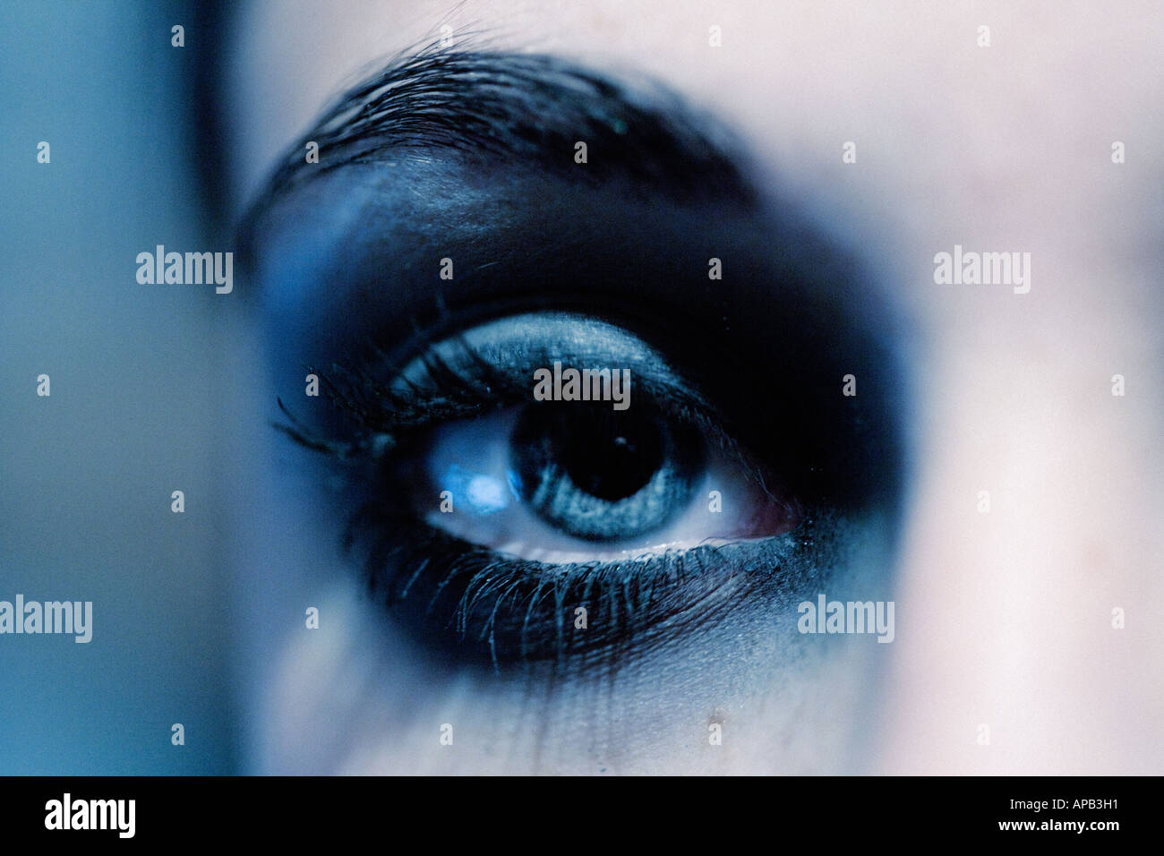 Close up of an open human eye Stock Photo - Alamy