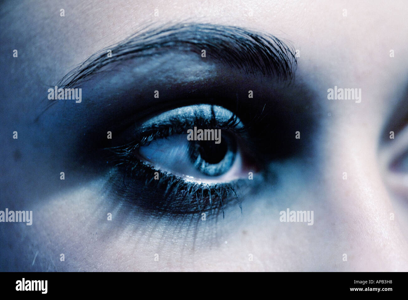 Female girl open eyeball hi-res stock photography and images - Alamy