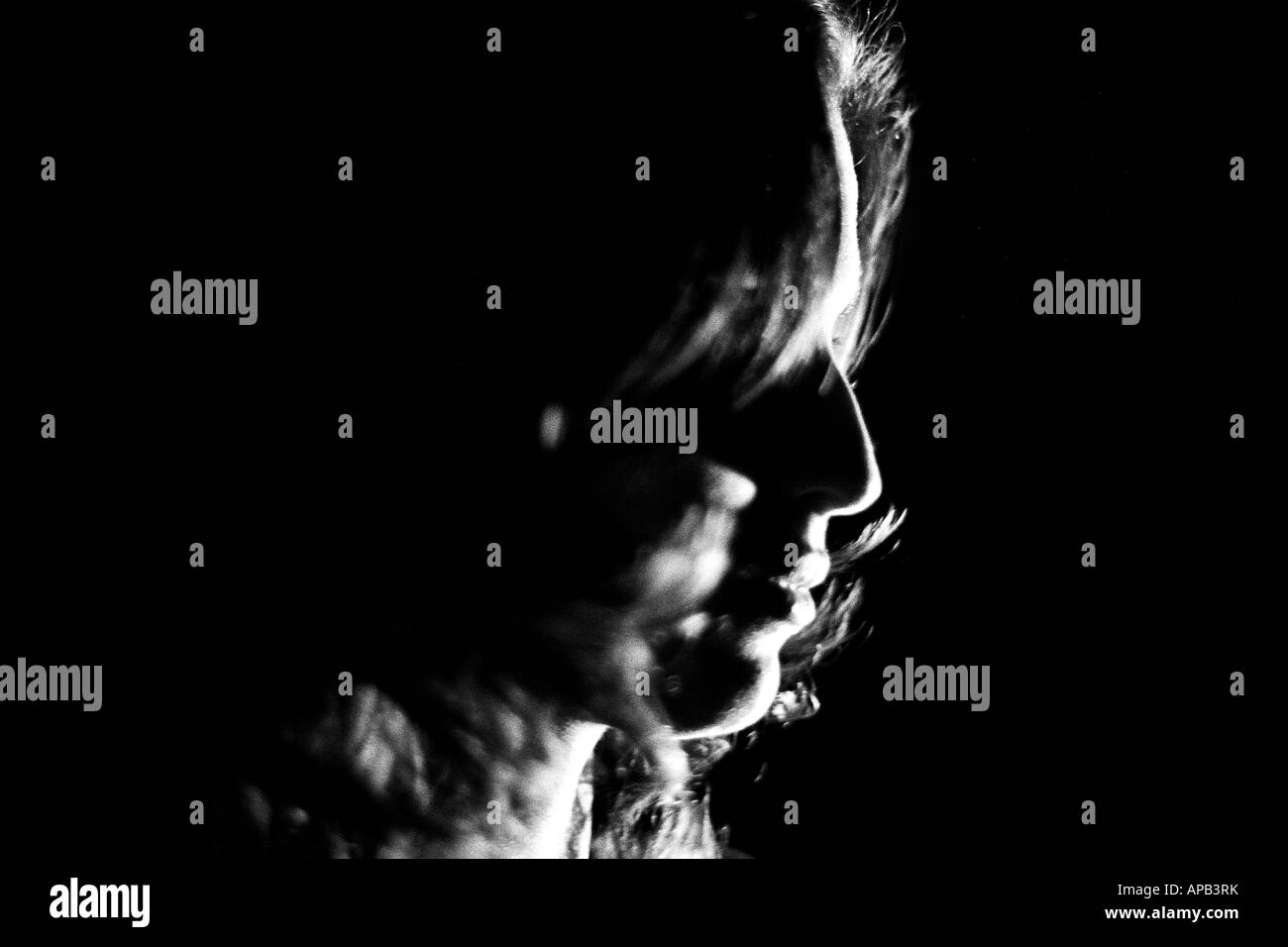 portrait of a woman in high contrast Stock Photo - Alamy