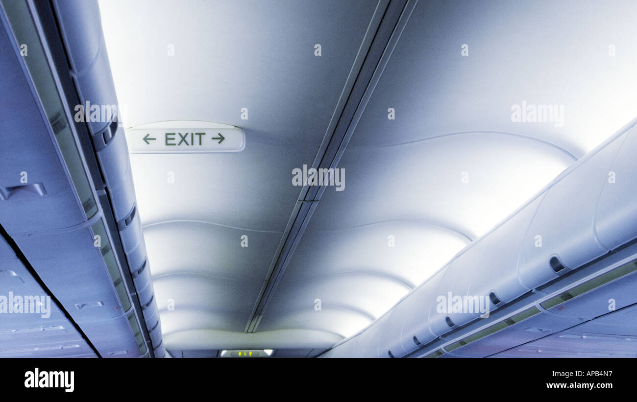 Roof of a flight cabin Stock Photo - Alamy