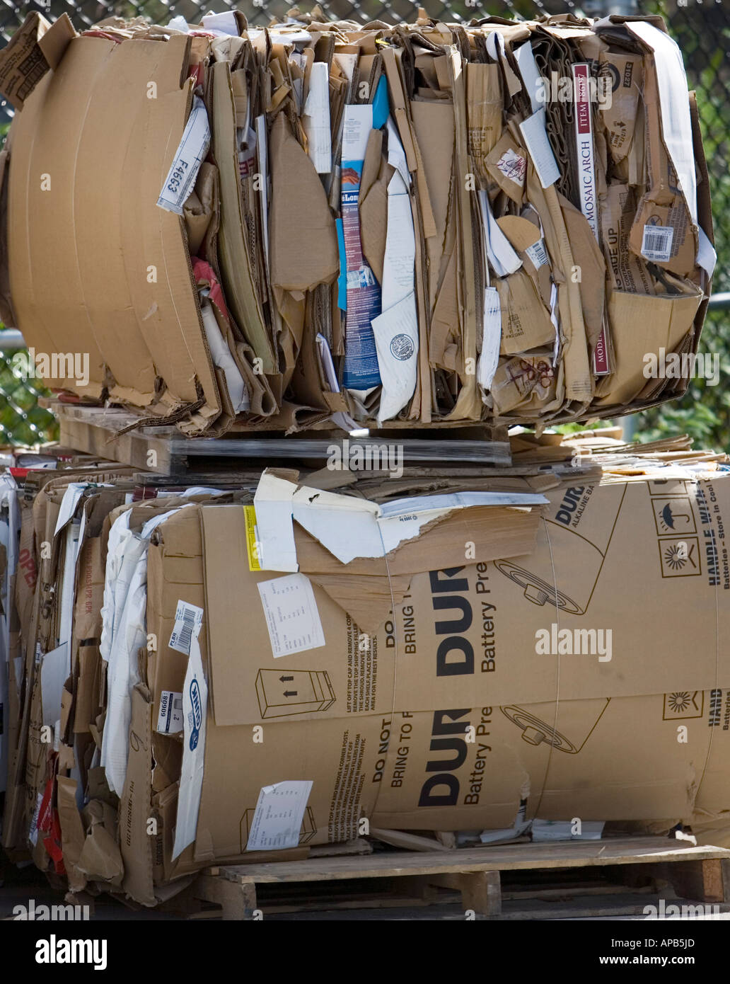 Cardboard ready to be recycled Stock Photo - Alamy