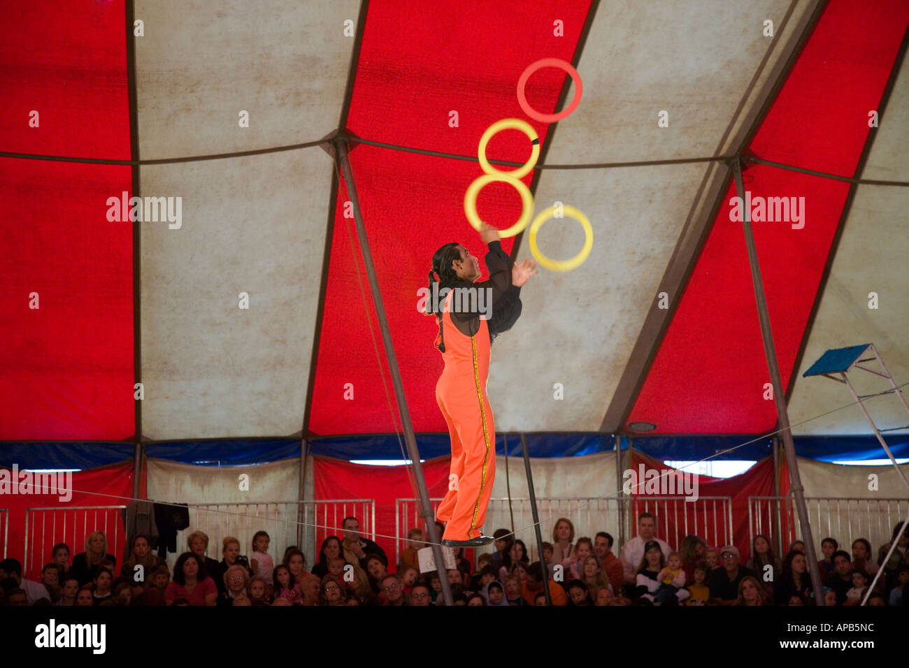 Juggler at a circus Stock Photo - Alamy