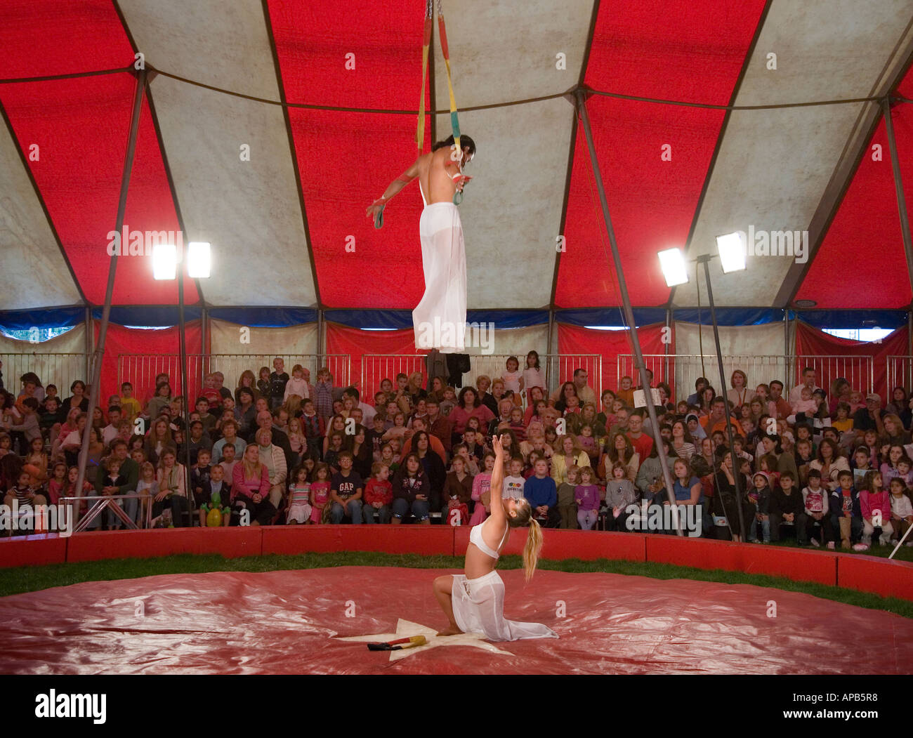 Performers at a circus Stock Photo - Alamy