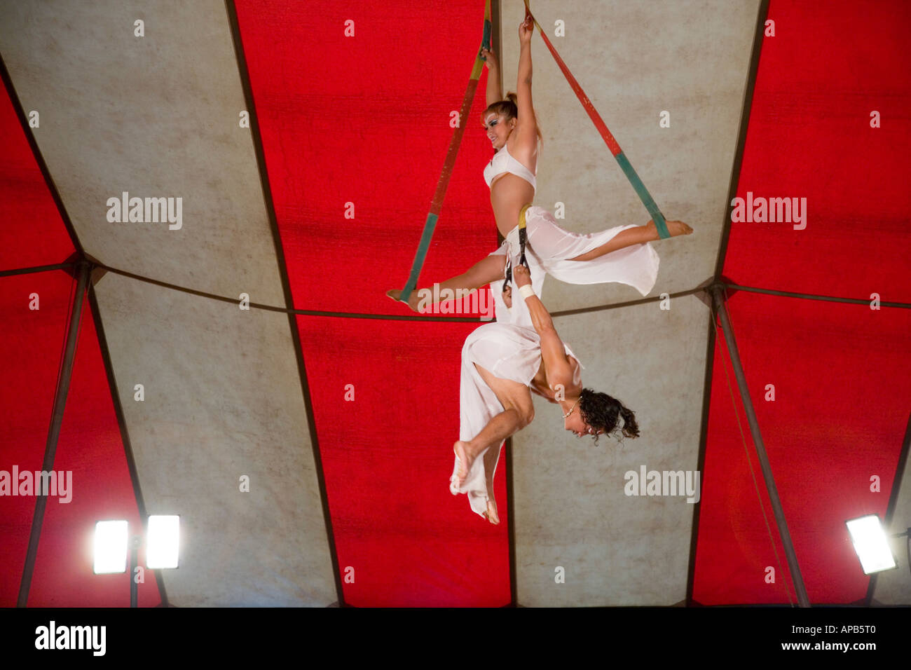 Performers at a circus Stock Photo - Alamy