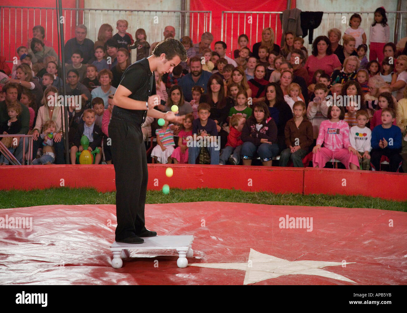 Juggler at a circus Stock Photo - Alamy