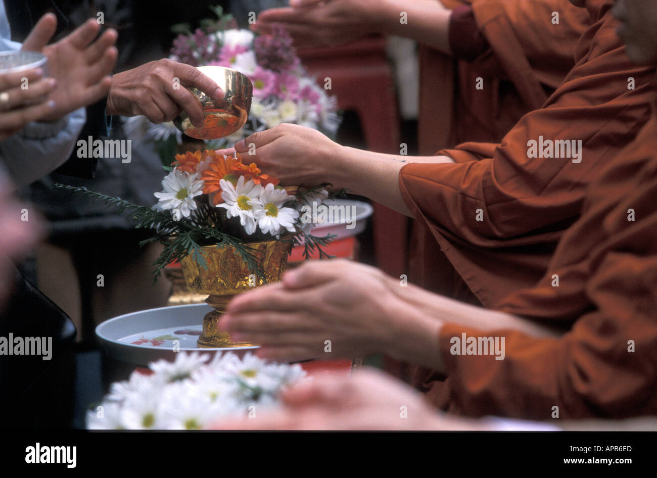 Monks hands hi-res stock photography and images - Alamy