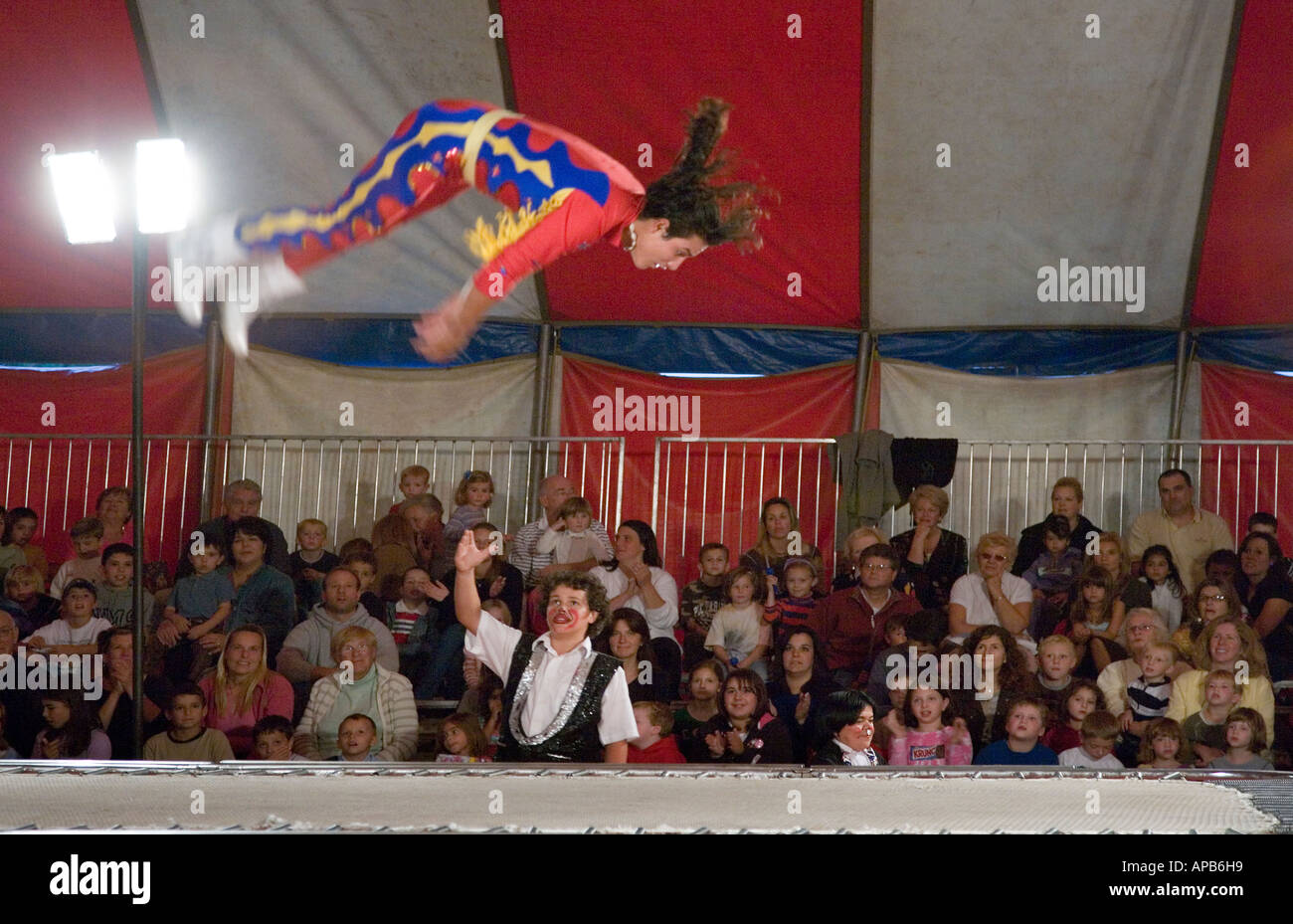 Performers at a circus Stock Photo - Alamy