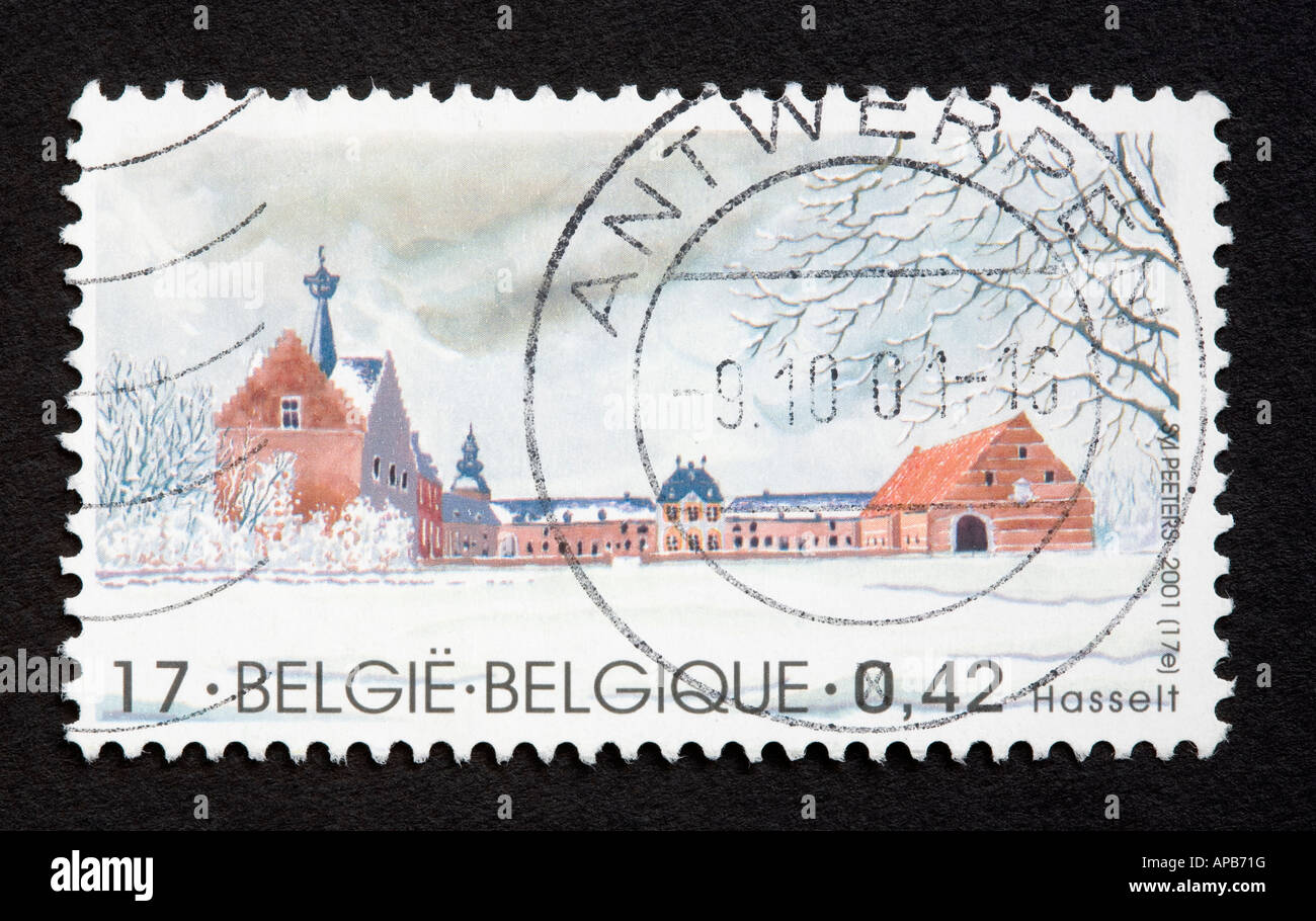 Belgian postage stamp Stock Photo - Alamy
