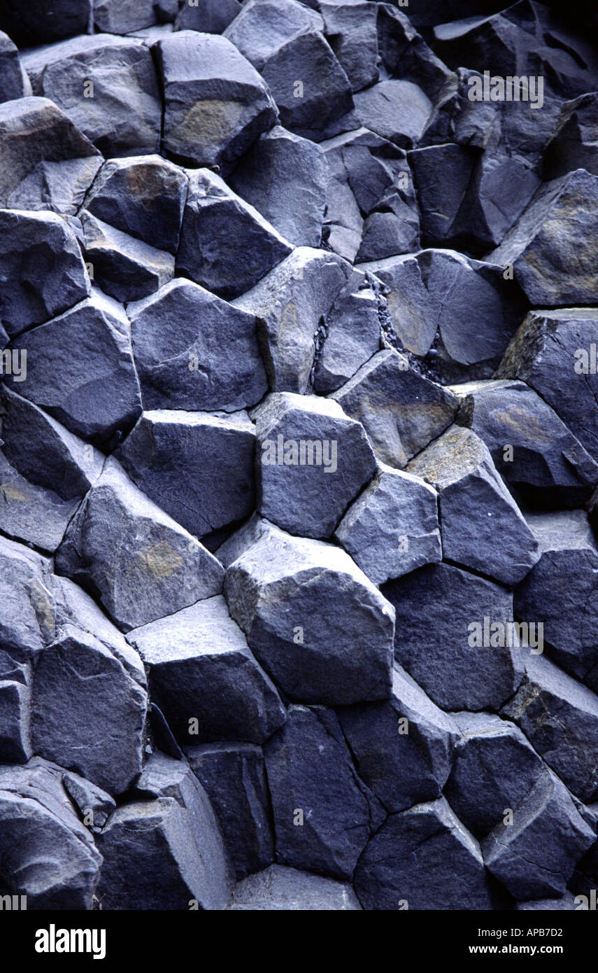 Columnar Basalt in Southern Iceland Stock Photo - Alamy