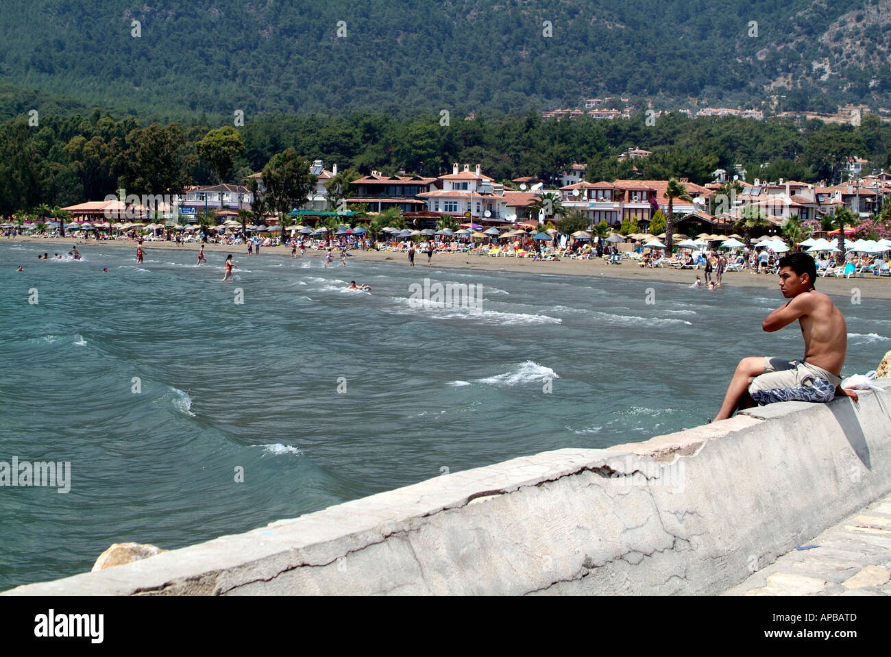 Beach Akyaka Turkey Stock Photo - Alamy